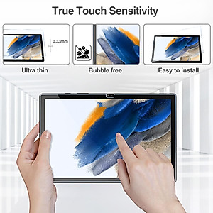 ProCase 2 Pack Galaxy Tab A8 10.5 Screen Protector X200 X205 X207, Tempered Glass Screen Film Guard for Galaxy Tab A8 2022 Release 10.5 Inch SM-X200 SM-X205 SM-X207