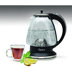 Capresso 240.03 Water Kettle, 48 oz, Polished Chrome and Black