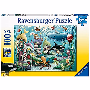 Ravensburger Underwater Wonders 100 Piece Jigsaw Puzzle for Kids - Fun and Educational Toy | Perfect Age Fit | Sustainable Wooden Pieces | Climate Pledge Friendly - 12972