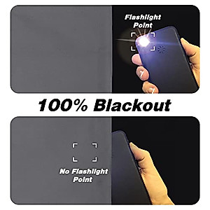 Valea Home Blackout Tiers Curtain for Small Window Rod Pocket Kitchen Curtains Room Darkening Short Curtains for Bedroom, Grey, 30 inch x 24 inch, 2 Panels