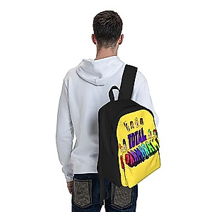 NALCKA Total Anime DramaRama Backpack with Large Capacity Laptop Backpack Business Daypack Adjustable Shoulder Strap Bookbag 16.5 inch