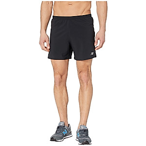 New Balance Men's Impact Run 5 Inch Short, Black , Large