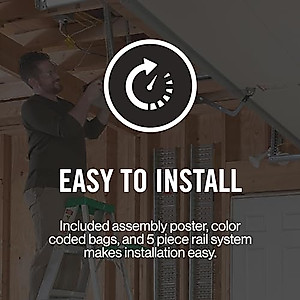 Genie Chain Drive 550 Garage Door Opener, Heavy Duty Chain Drive Opener, Model 2035-TKO