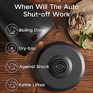 Electric Kettle Gooseneck,0.9L 1200W Tea Coffee Water Heater, 304 Stainless Steel Water Boiler Fast Heating with Auto Shut Off Boil-Dry Protection,30 fl oz