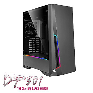 Antec Dark Phantom DP501 ATX Mid Tower Gaming Case/ARGB Motherboard Sync/Tempered Glass