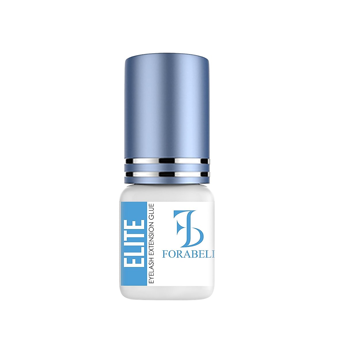 Forabeli Elite Fast Dry Eyelash Glue 5ml - 1 Sec Drying Time, 7 Weeks Retention, Maximum Bonding Power, Black Adhesive for Professional Use