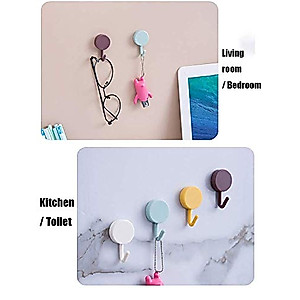 40 Pack ,Wall Hooks for Hanging, Self adhesive hooks Removable wall hangers Hooks for Office Bathroom Kitchen Waterproof and Oil Proof Without Nails