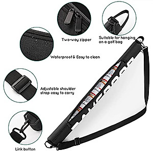 Beer Sleeve for Golf Bag, Insulated Cooler Sleeve Stores Up to 7 Cans Discreetly in Your Golf Bag - Keeps Canned Beverages Cold On The Golf Course - Fits Most Golf Bags Styles & Types