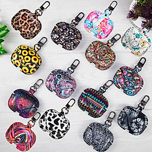 Genuine Leather Case Compatible with AirPods Pro Case, VOMA Protective Cover for Apple AirPods Pro Wireless Charging Case Headphones EarPods, Soft Leather Cover with Keychain Hook Chocolate Brown