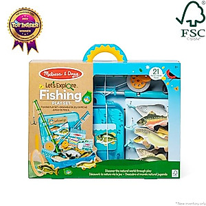 Melissa & Doug Let’s Explore Fishing Play Set – 21 Pieces - FSC Certified