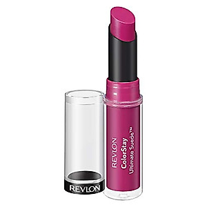 REVLON Lipstick, ColorStay Ultimate Suede Lipstick, High Impact Lip color with Moisturizing Creamy Formula, Infused with Vitamin E, 005 Muse, 0.09 Oz