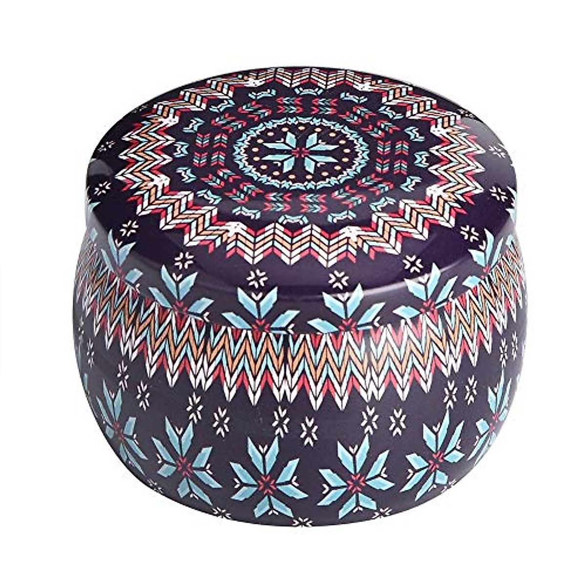 Tinplate Storage Box, Tinplate Storage Box Metal Canister Home Kitchen Box for for Dry Storage Spices, Camping, Party Favors, and Sweets Gifts(E)