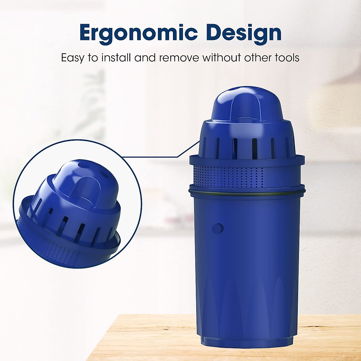 GLACIER FRESH CRF-950Z Filtration Pitcher Water Filter, Compatible with All PUR Pitchers and Dispensers System, PPF951K, CRF-950Z, PPF900Z, PPT700W, CR-1100C and DS-1800Z Water Filter, 3 PCS