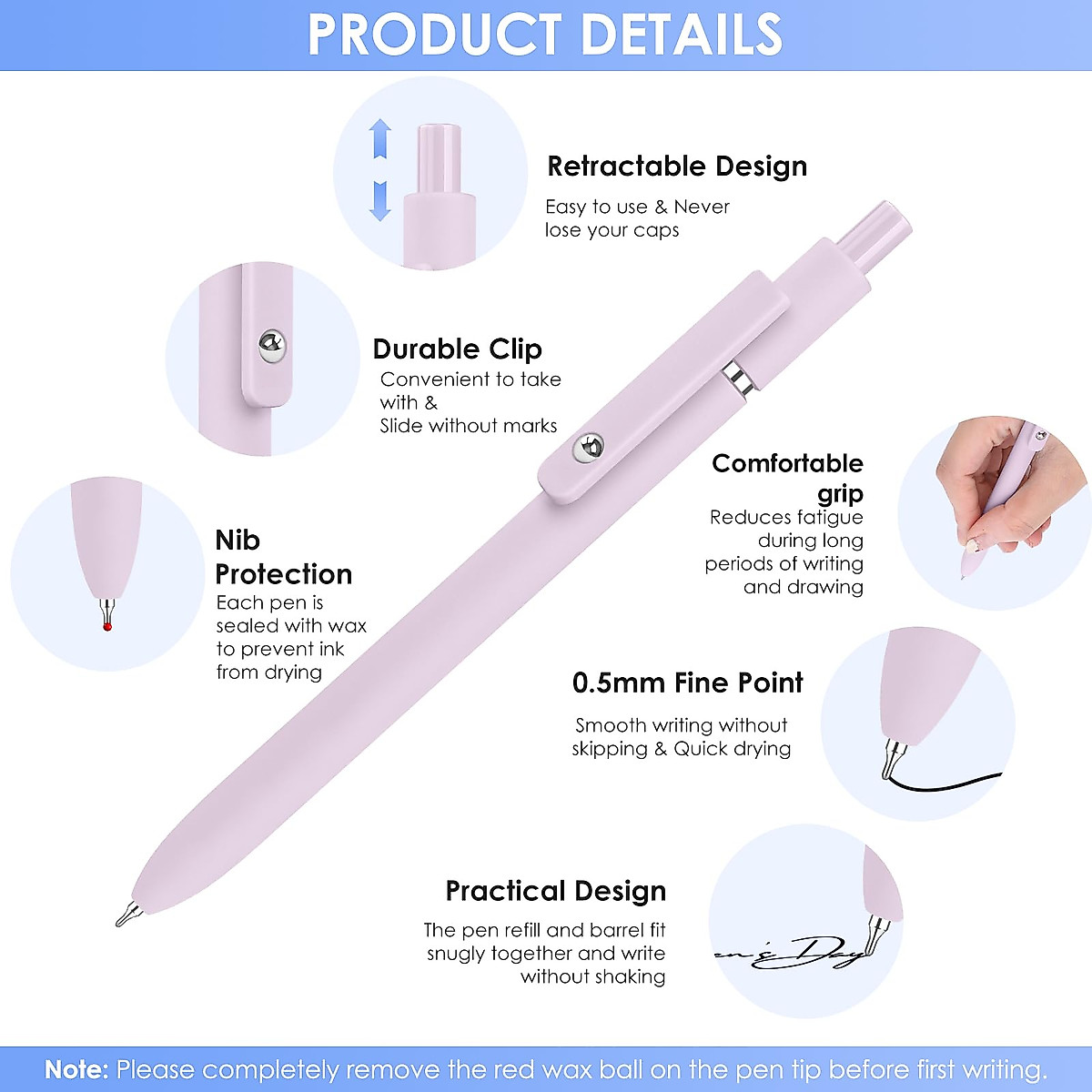 Nurse Graduation Gifts for Women, Aesthetic Gel Pens, Teacher Work Desk Accessories Office Supplies, College Stationary School Essentials, Cute Fine Point Smooth Writing Japanese Pen, Cool Class Stuff