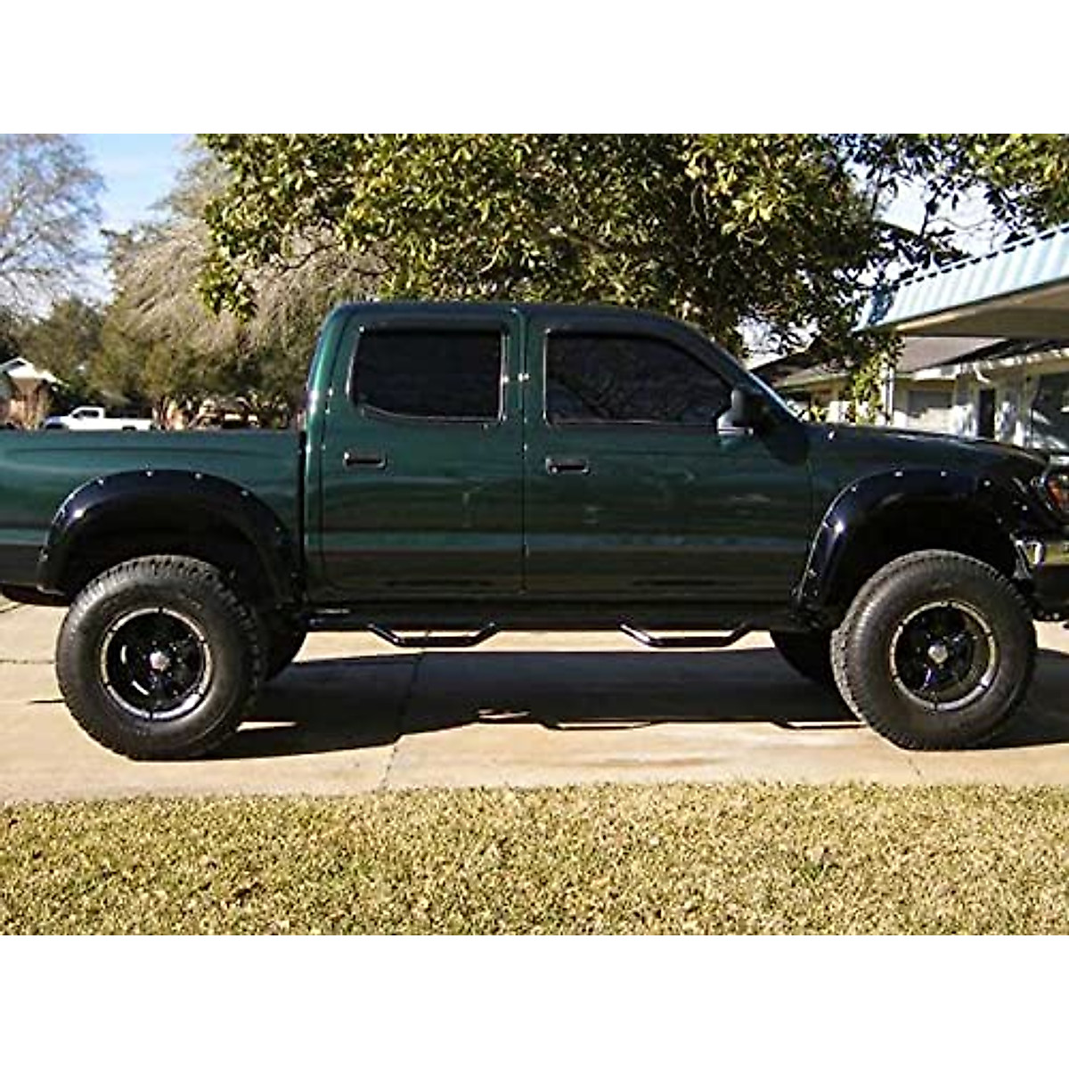 n-FAB | T0580CC | Nerf Step, Wheel 2 Wheel , Gloss Black, 05-15 Toyota Tacoma Double Cab 5' Short Bed