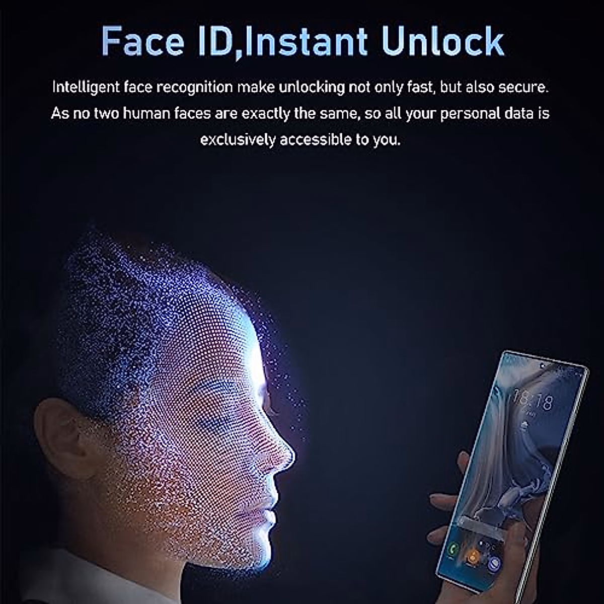 4G Unlocked Smartphone, 6.6in 8GB 256GB 512GB ROM Dual SIM Factory Unlocked Android Cell Phone, 8 Core for Android 12 Face Unlock Slim Mobile Phone with Pen, 8MP 24MP Dual Cam