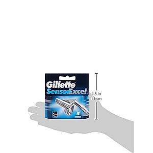 Gillette Sensor Excel Men's Razor Blade Refills, 5 Count, Mens Razors/Blades