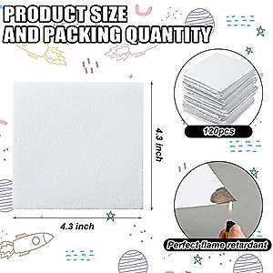 120 Pieces Fire Resistant Recovery Wadding for Model Rockets