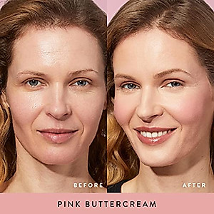 LAURA GELLER NEW YORK Baked Blush-n-Brighten Marbleized Blush- Pink Buttercream Creamy Lightweight Natural Finish