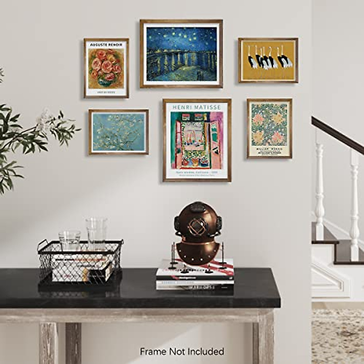 Eclectic Decor Wall Art Print - Matisse Van Gogh Japan Morris Painting - Maximalist Room Decor - Modern Contemporary Museum Picture - Abstract Boho Print Bedroom Living Room - Aesthetic Aura Poster