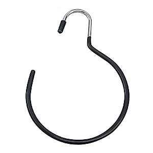 gofidin Scarf Ring Hangers Tank Tops Belt Hanger Non-Slip Ties Hanging Hook Non-Snag Closet Organizer Accessory Metal