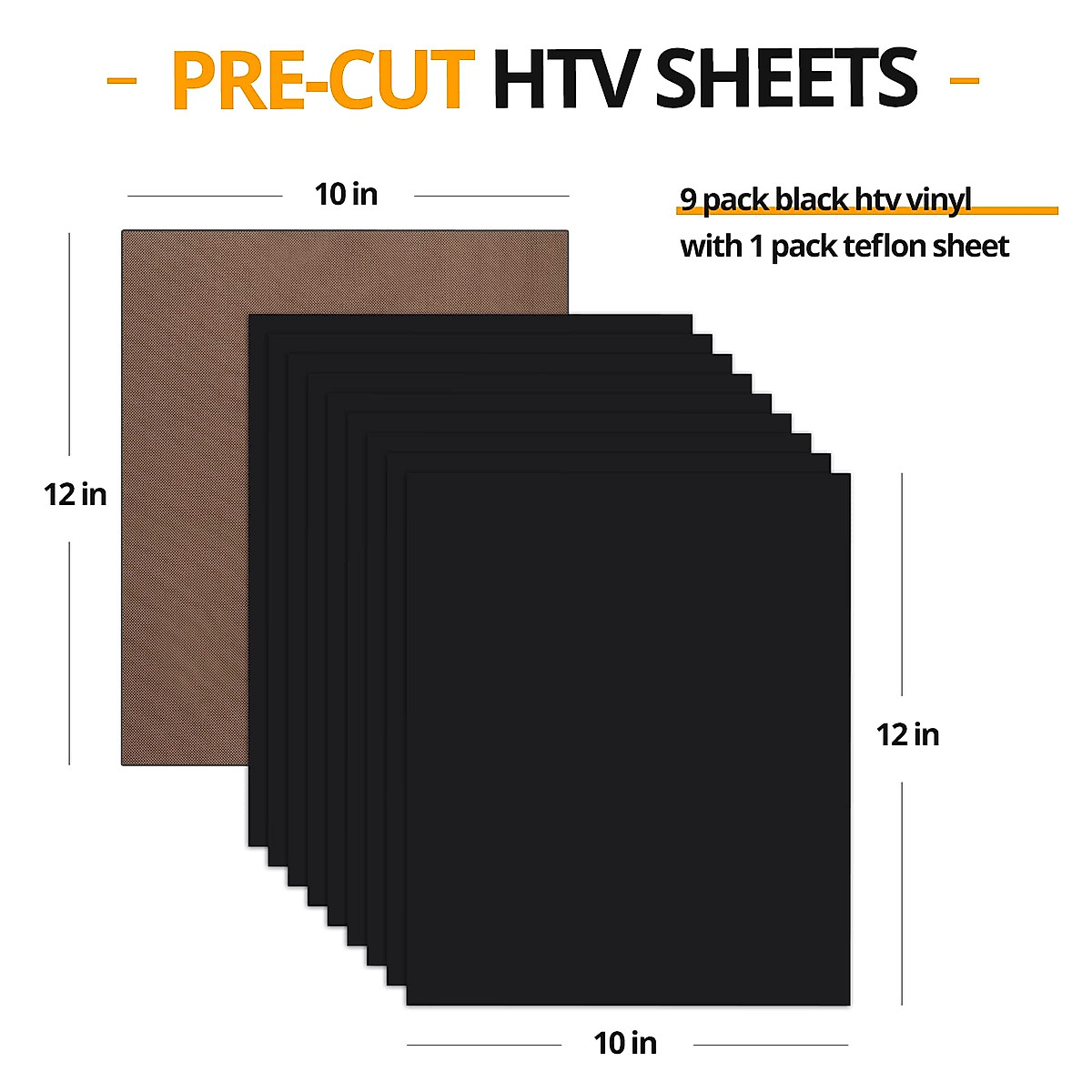 HTV Heat Transfer Vinyl Bundle: 36 Pack 12" x 10" Iron on Vinyl for T-Shirt, 27 Assorted Colors with HTV Accessories Tweezers for Cricut, Silhouette Cameo or Heat Press Machine