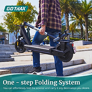 Gotrax Eclipse Ultra Electric Scooter, 500W Motor 20 Mph Top Speed, Up to 38 Miles Long Range 10" Pneumatic Tire with Front and Rear Double Suspension, Foldable E Scooter for Adult Black