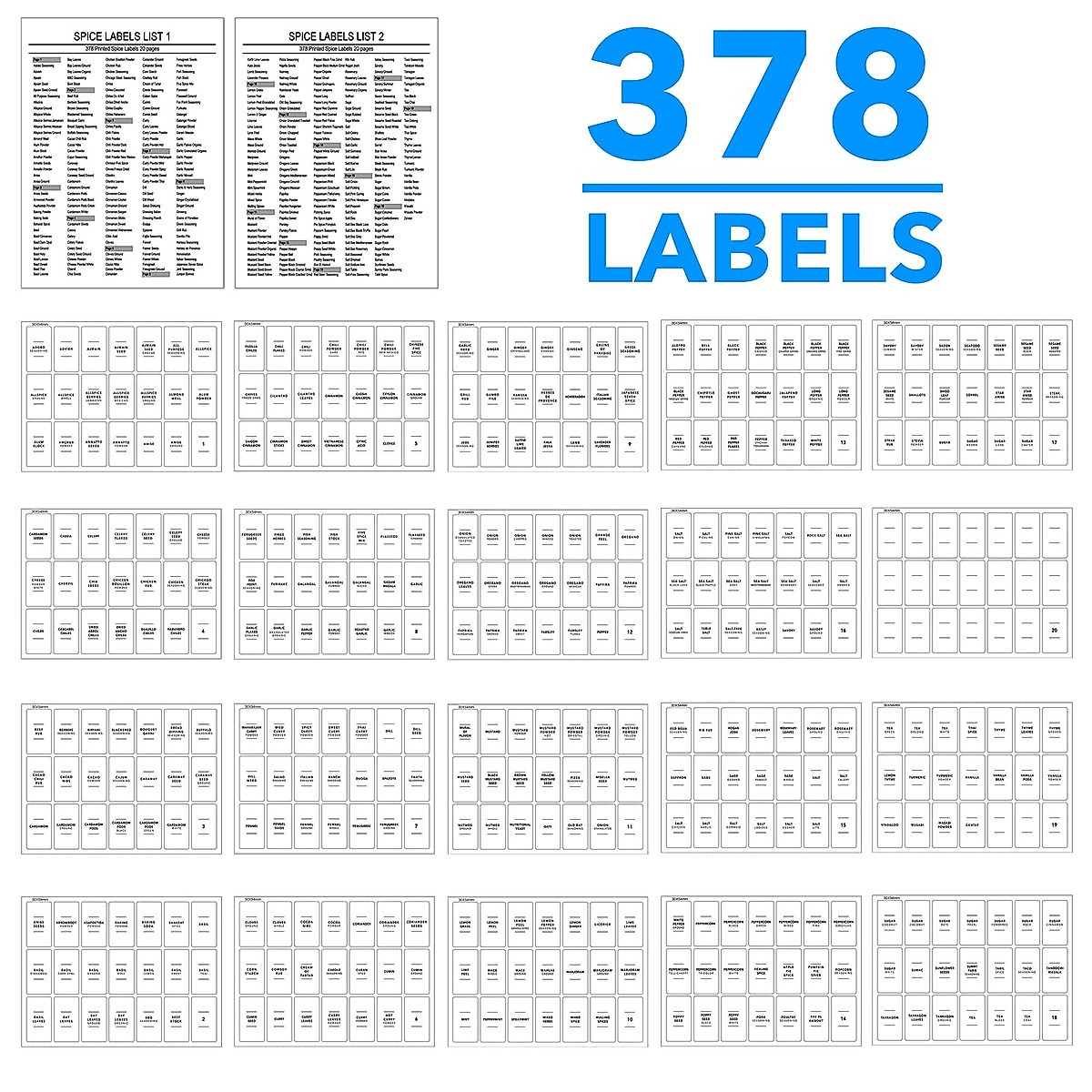 SpaceAid 24 Pcs Spice Jars with Bamboo Lids and Labels, Empty 4oz Glass Spice Bottles, Minimalist Farmhouse Spice Labels Stickers with Funnel, Seasoning Containers for Spice Rack, Cabinet and Drawer