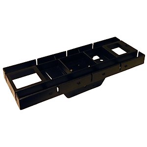 Gibraltar Mailboxes Patriot Rust-Proof Plastic Black, Mailbox Mounting Board, GMB225B