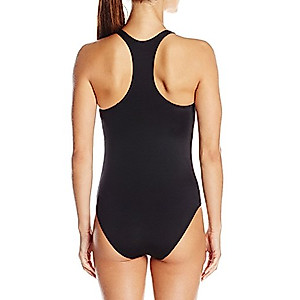 UNOW Women Pro Training Racerback Slimming One Piece Swimsuit (Black,M-L)