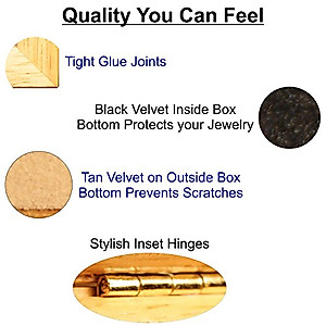 MarqArt Wood Art Celtic Box - Handmade USA - Unmatched Quality - Unique, No Two are the Same - Original Work of Wood Art. A Celtic Gift, Ring, Trinket or Wood Jewelry Box (#2852 Celtic Knot 6x8x2)