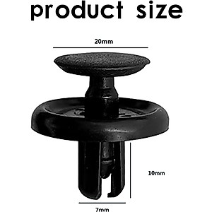 30Pcs Engine Under Cover Push-Type Retainer Clips Engine Splash Shield Fender Liner Trunk Lid Trim Compatible with Toyota Lexus 90467-07201