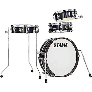 Tama Club-JAM Pancake LJK48P 4-piece Shell Pack with Snare Drum - Hairline Black
