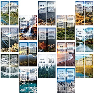 120 Pieces Bible Bookmarks Full Scripture Book Marks Christian Motivational Book Marks Prayer Cards Scripture Cards Bulk Inspirational Bookmarks for Women Men (Classic Style)