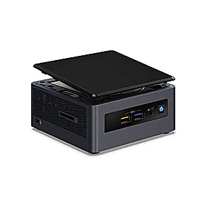 NUC BOX8I3CYSN2 Home & Business Mini Desktop Black (Intel i3-8121U 2-Core, 4GB RAM, 512GB m.2 SATA SSD, AMD Radeon 540, WiFi, Bluetooth, 4xUSB 3.1, 2xHDMI, SD Card, Win 10 Pro) with Hub