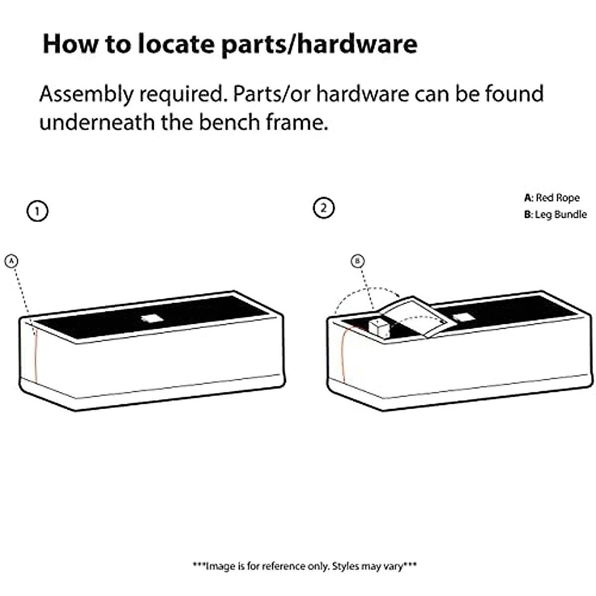 Madison Park Welburn Bedroom Solid Wood Polyester Fabric Seating Modern Style, 49.5"W x 19.25"D x 23"H, Cream
