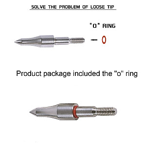 AMEYXGS 12/24 Pack Archery Field Points 5/16 inches Cutting Diameter 75/100/125/150/200/250/300 Grain Stainless Steel Arrow Tip Arrow Points for Target Practice and Hunting (75 Grain 12 pcs)