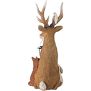 YANGXUE Solar Garden Light, Fawn Solar Light Garden Decor Statues, Solar Deer Statues Lamp, Resin Crafts Light Lantern,Garden Decor Ornament Used for Home,Yard, Patio Art Decorations