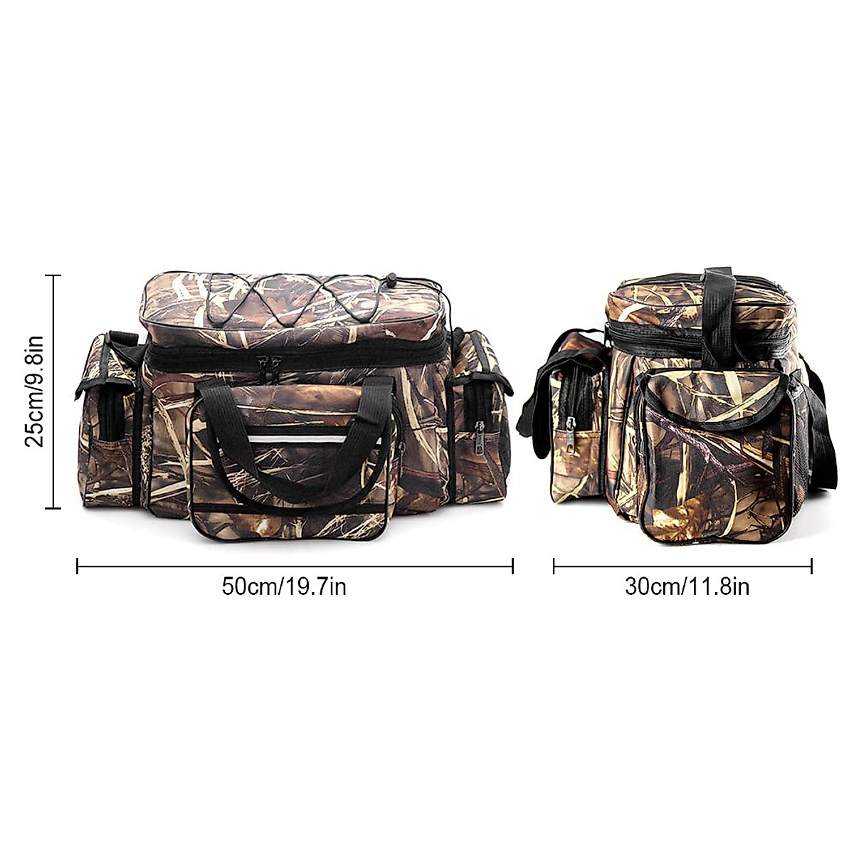 PENCHEN Large Capacity Fishing Tackle Bag Waterproof Fishing Tackle Storage Bag Case Outdoor Travel Hunting Shoulder Bag Pack