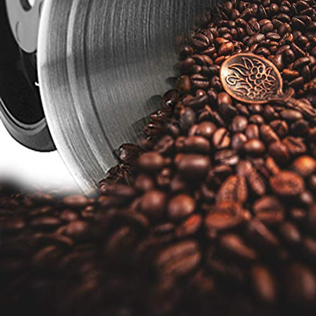 Coffee Container Airtight Coffee Canister, Coffee Stainless Steel Container for the Kitchen, Coffee Ground -One Way Co2 Valve Airtight Coffee Canister (Black,1.5L)…