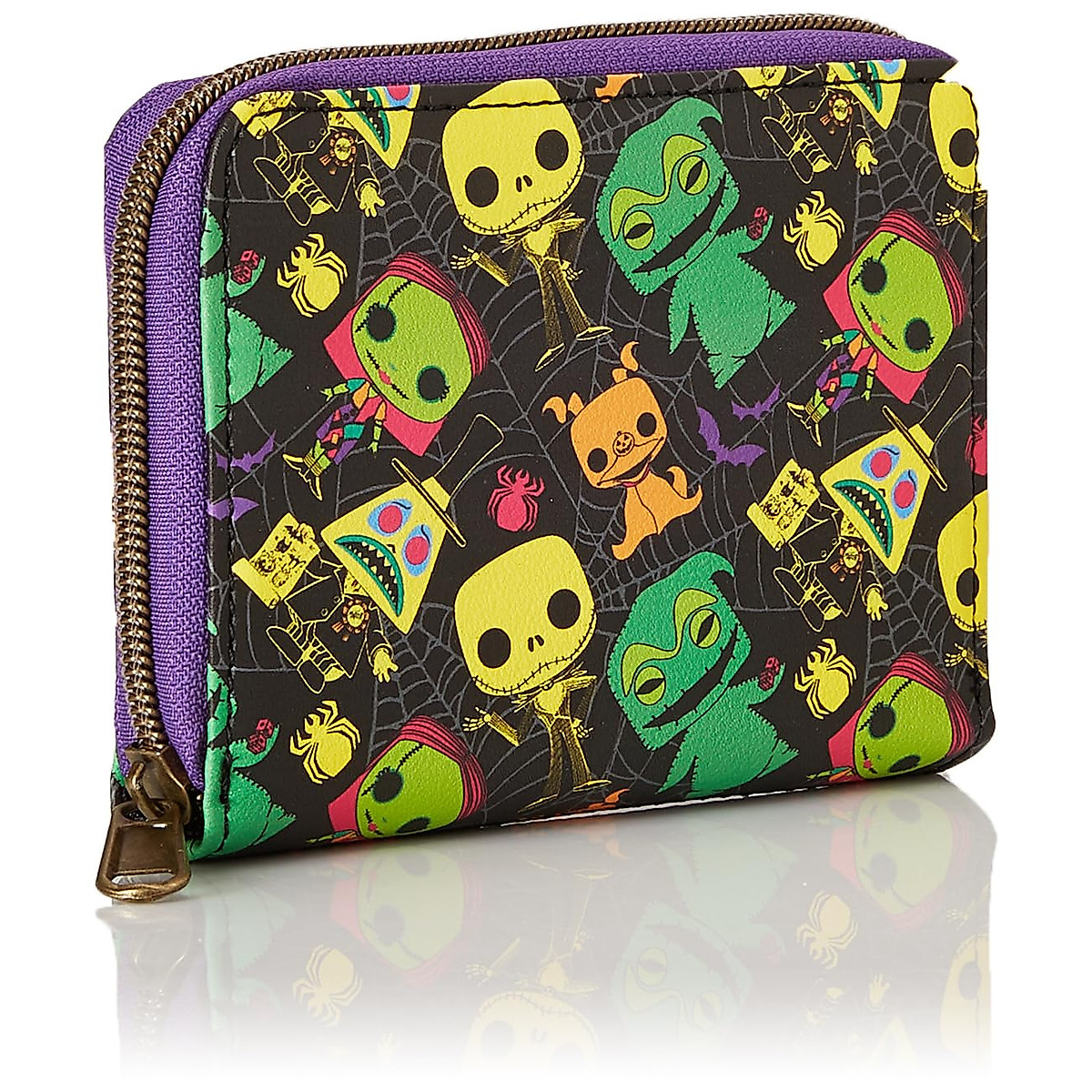 Loungefly Funko Pop! Disney: The Nightmare Before Christmas Neon All-Over Print Wallet