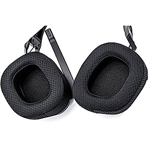VEKEFF HS80 Earpads - Replacement Ear Cushion Pads Compatible with Corsair HS80 RGB Wireless Headphone (Fabric Mesh Gray)