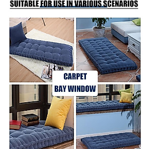 ZEaink Bench Cushion Indoor/Outdoor Furniture Bench Cushion Bench Cushion Garden 36/40/42/48/60/72 inch Thicken Seat Cushions Bench Seat Pads Loveseat Chair Cushion(Color7,150x50cm/60x20in)