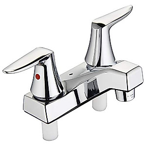 Innova Rhondonite Two Handle Non-Metallic Bathroom Faucet with Easy Install QuickNut and ClogFREE PopUp Drain