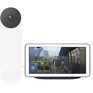 Google Nest Doorbell Wireless Battery Doorbell and 7-inch Screen Bundle (Wireless Doorbell)