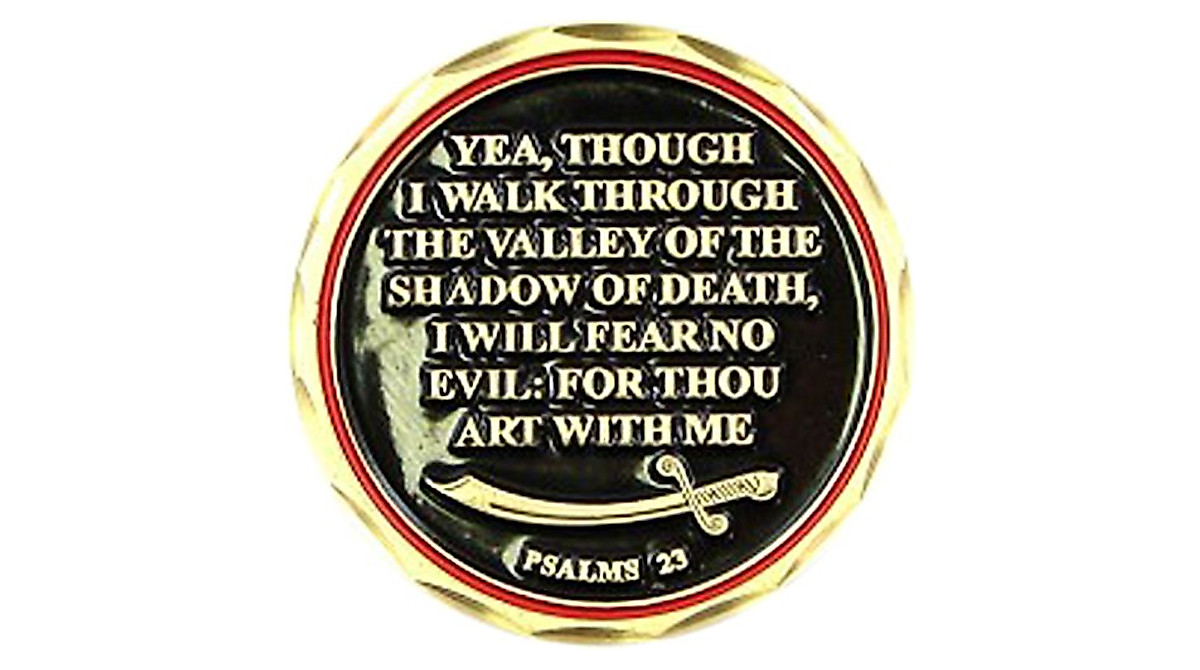 Fear No Evil Challenge Coin - Eagle Crest Commemorative Badge