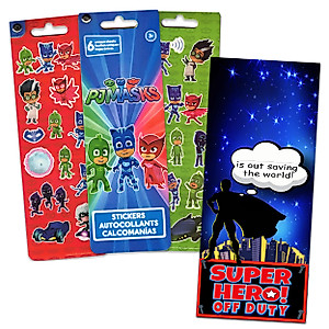 PJ Masks Playset PJ Masks Figure Bundle - 3 Pack PJ Masks Vehicle Toys with PJ Masks Stickers, and More (PJ Masks Party Supplies)