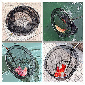 Mingjieus Pool Skimmer Net with Stainless Steel Telescopic Pole,58" Extendable Leaf Skimmer Pool Rake Pool Nets for Cleaning Above Ground Inground Swimming Pool, Pond,Spas,Hot Tub