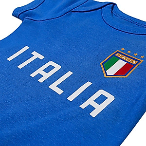 BDONDON Unique Nonna Italian Soccer Outfit for Newborn Boys & Girls Blue Baby Italy Clothes for Fans (Italia-S, 3-6 Months)