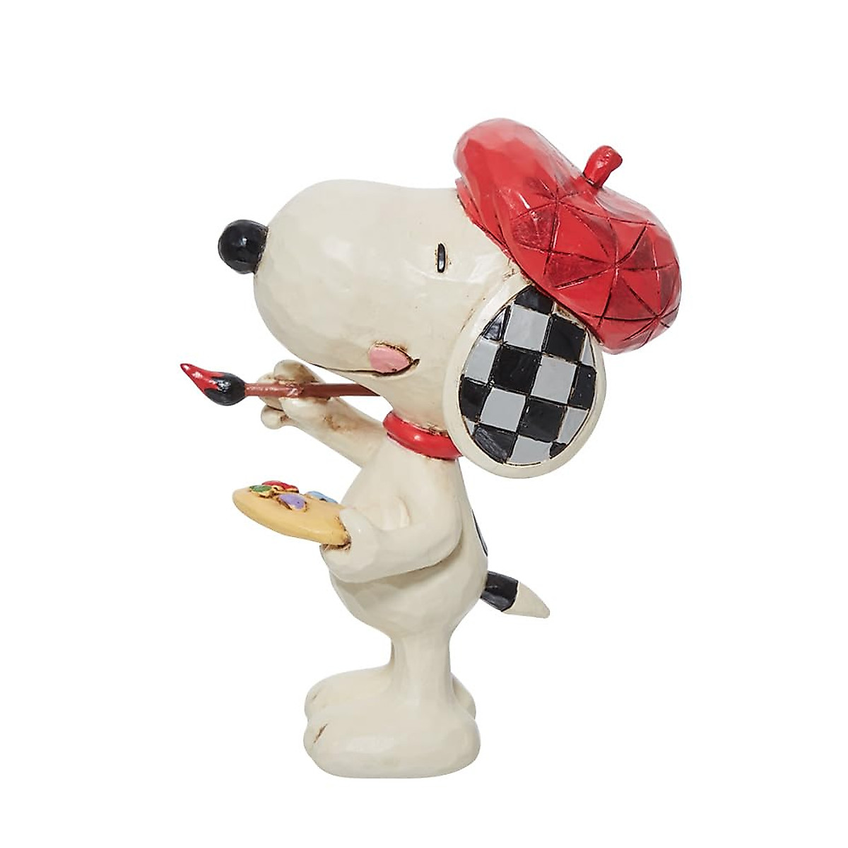 Enesco Jim Shore Peanuts Mini Snoopy Artist Figurine 3.2 Inch Multicolor